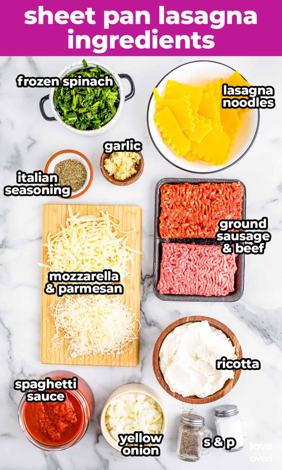 Sheet Pan Lasagna • Love From The Oven