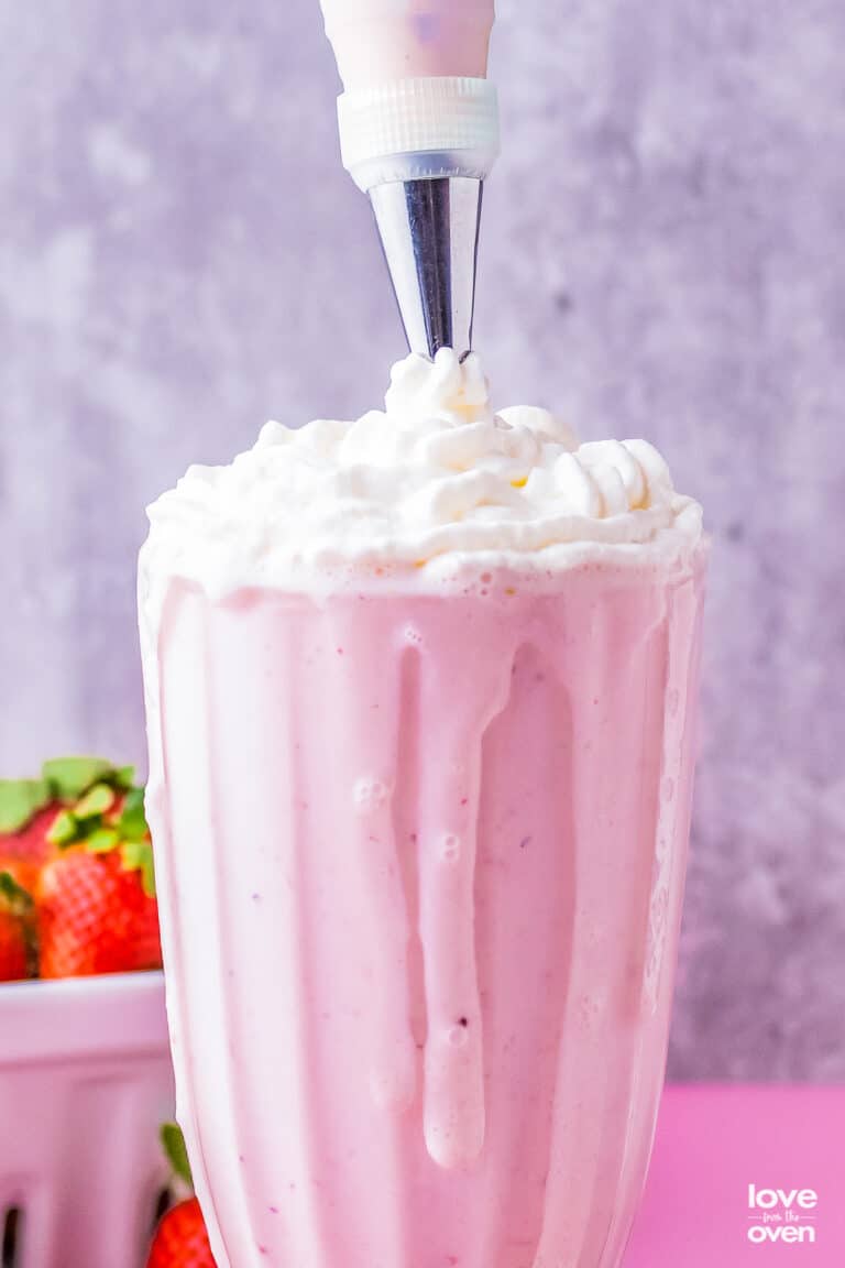 Strawberry Milkshake • Love From The Oven