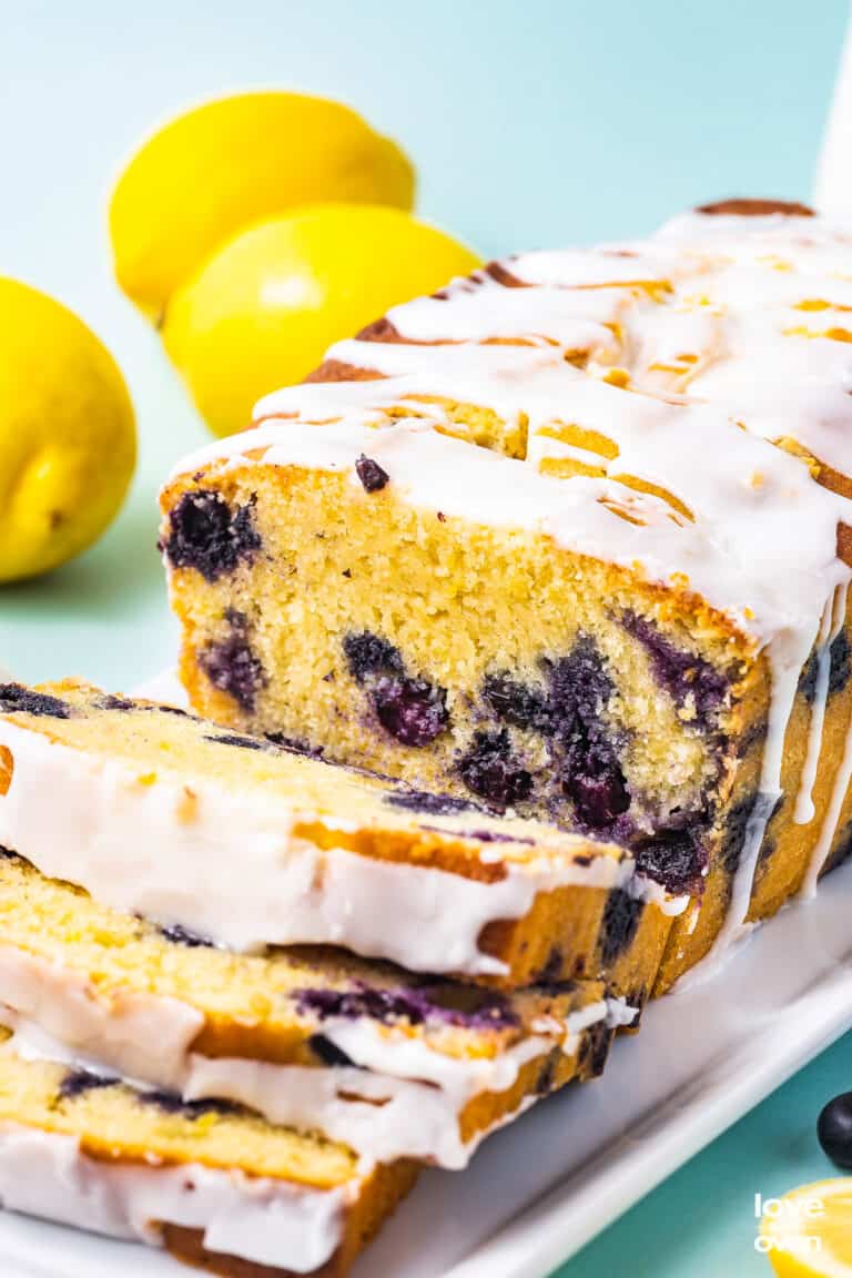 Lemon Blueberry Bread • Love From The Oven