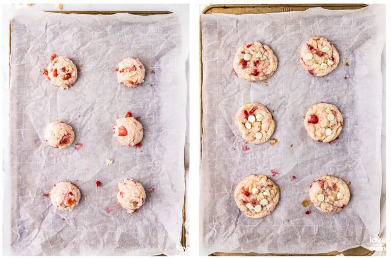 Strawberry Cookies • Love From The Oven