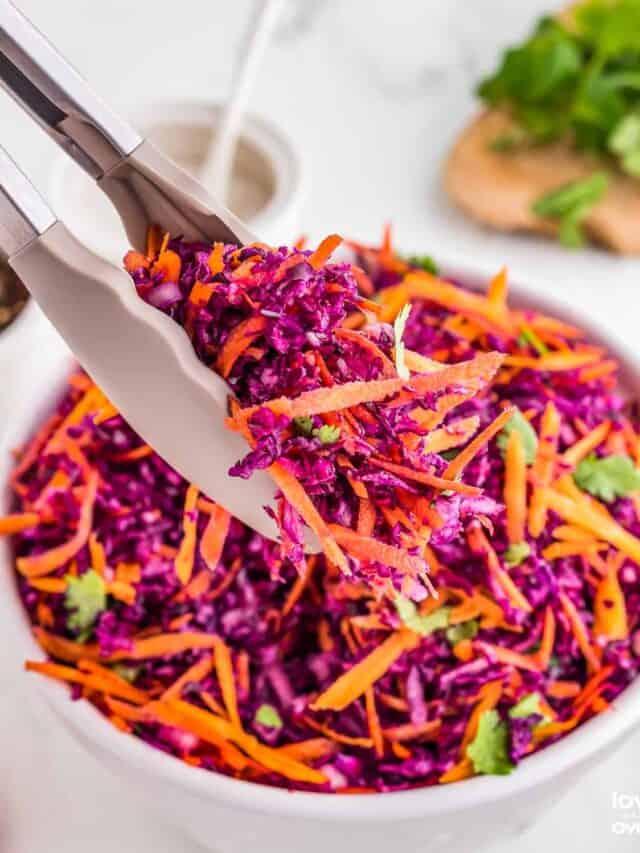 Red Cabbage Slaw Story • Love From The Oven