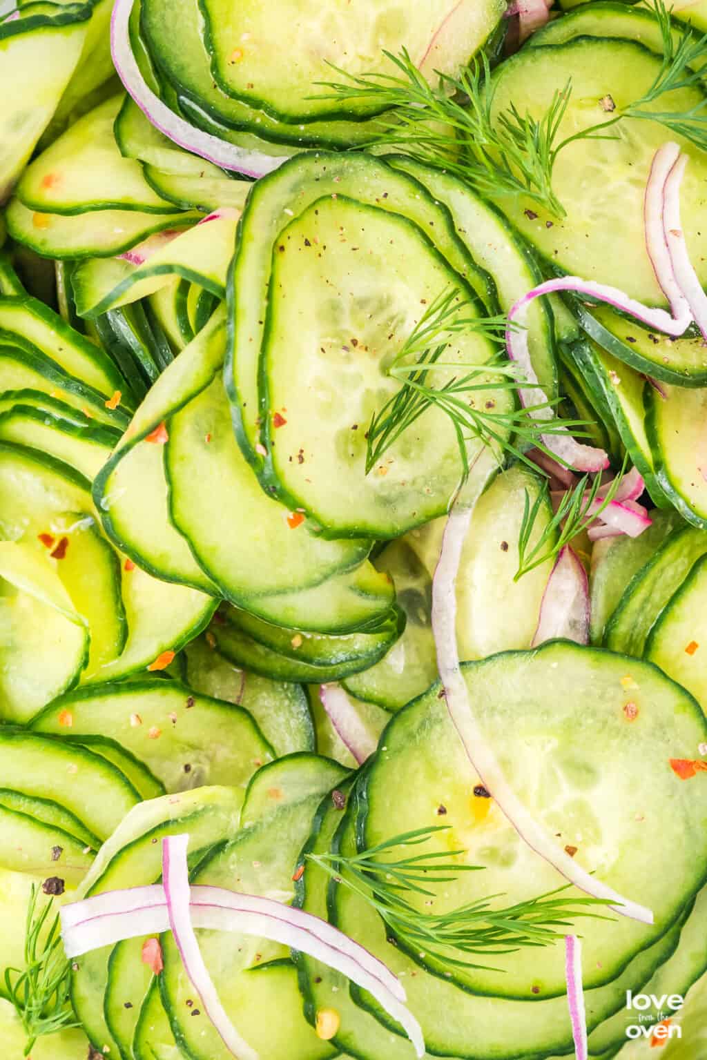 Cucumber Salad • Love From The Oven