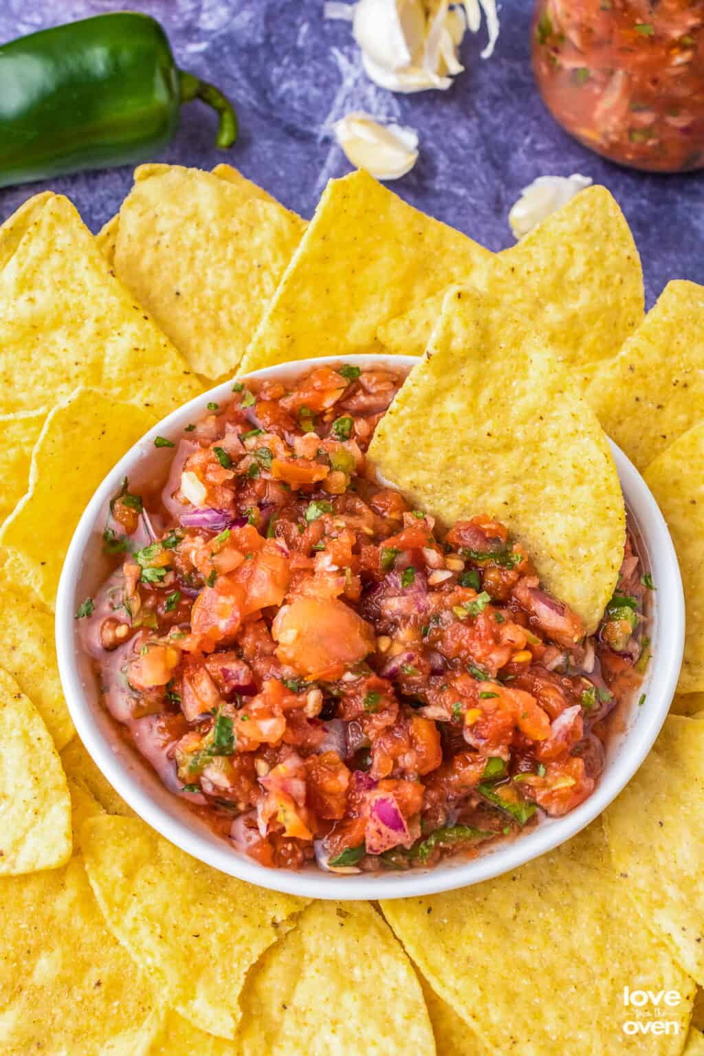 Easy Homemade Salsa • Love From The Oven