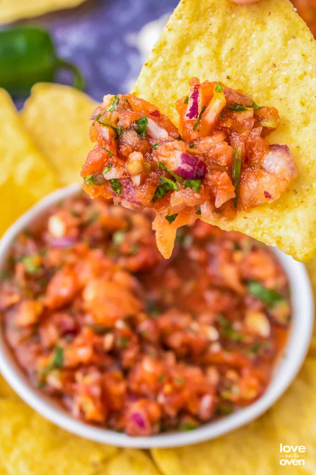 Easy Homemade Salsa • Love From The Oven