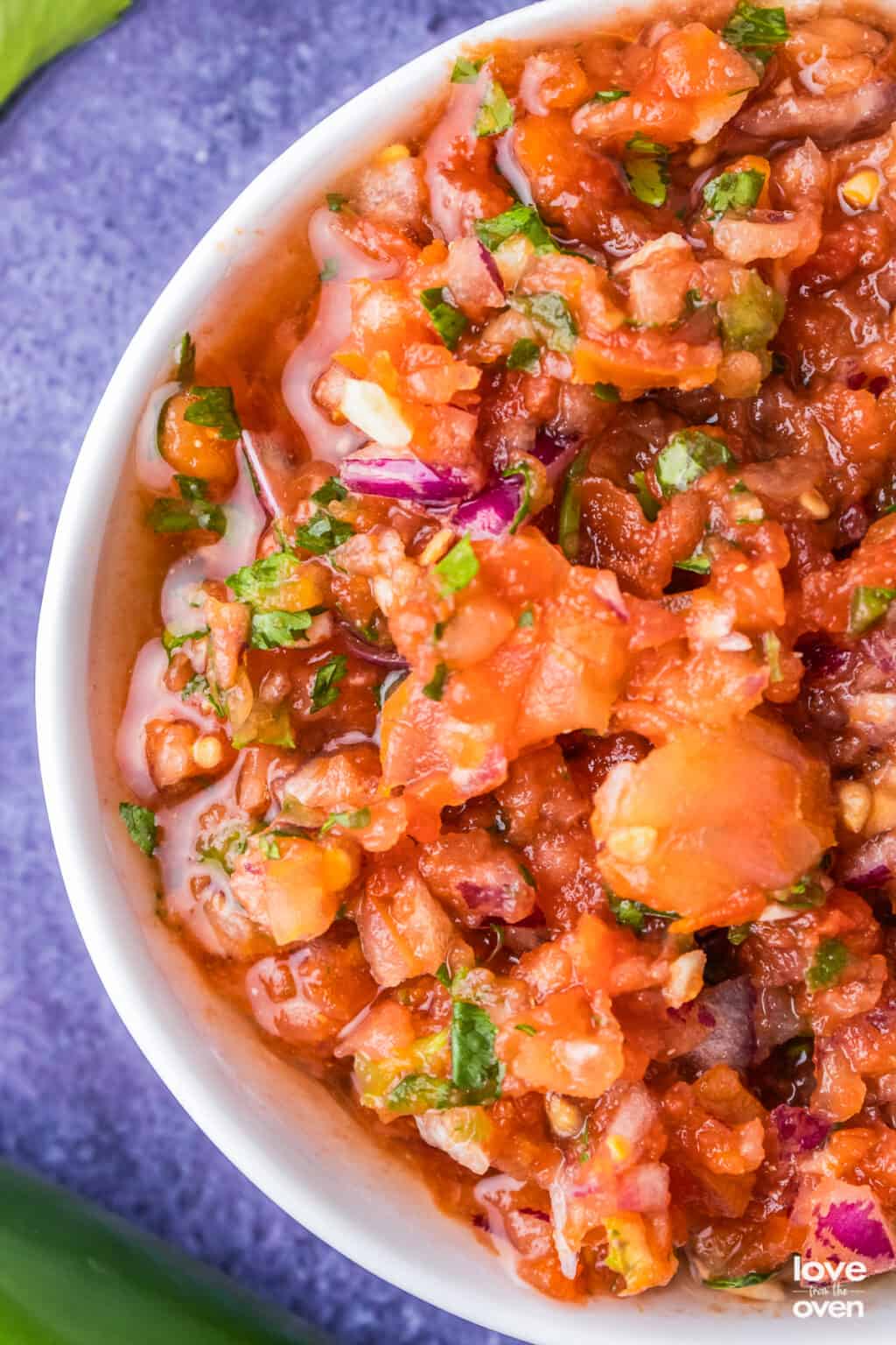 Easy Homemade Salsa • Love From The Oven