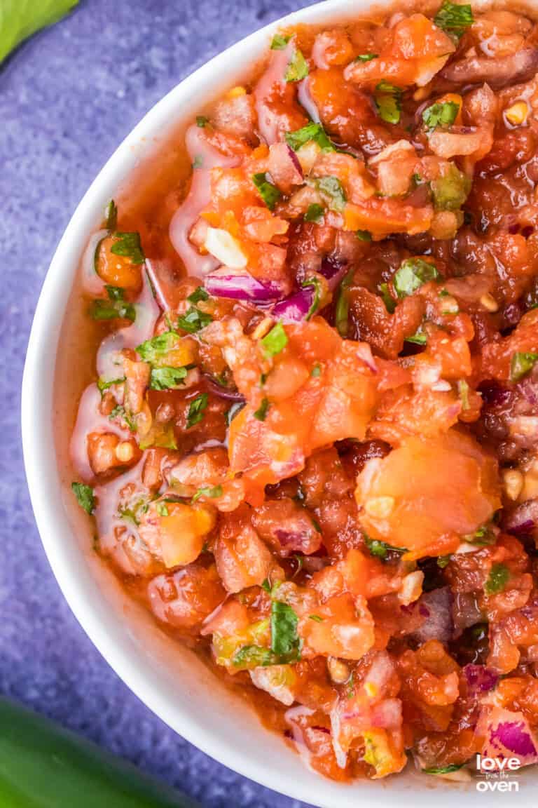 Easy Homemade Salsa • Love From The Oven