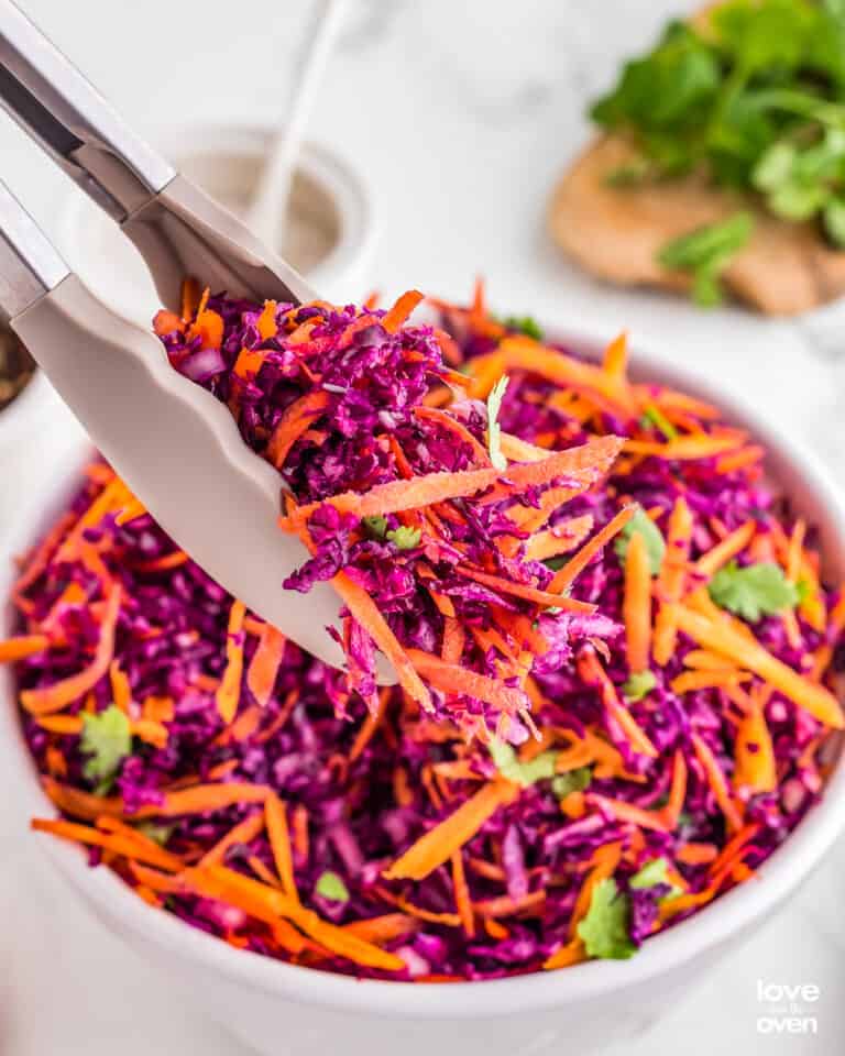 Red Cabbage Slaw • Love From The Oven