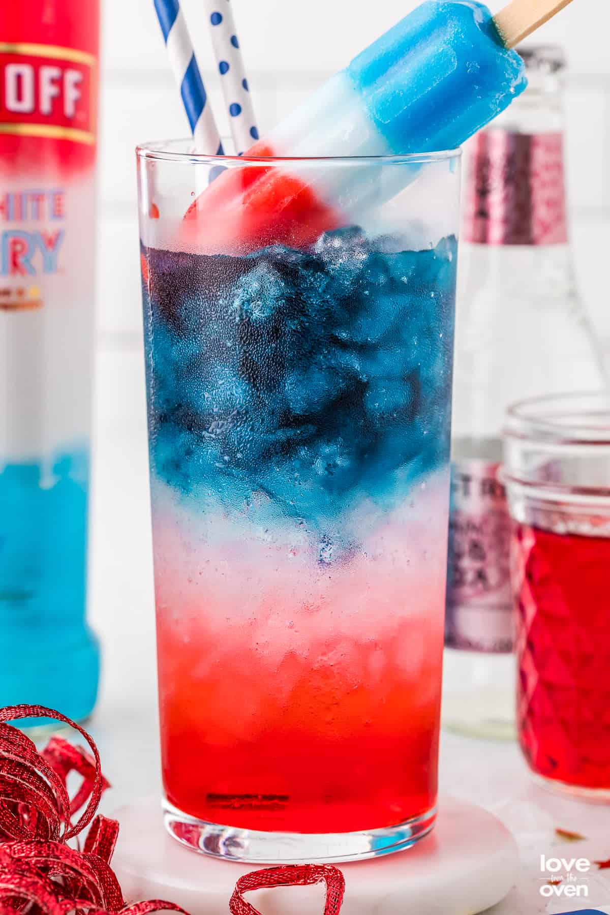 Red, White and Blue Cocktail • Love From The Oven Red, White and Blue Cocktail • Love From The Oven