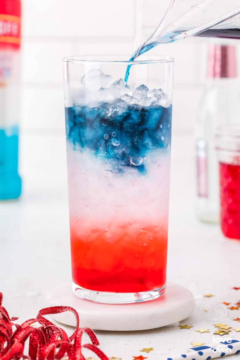 Red, White and Blue Cocktail • Love From The Oven