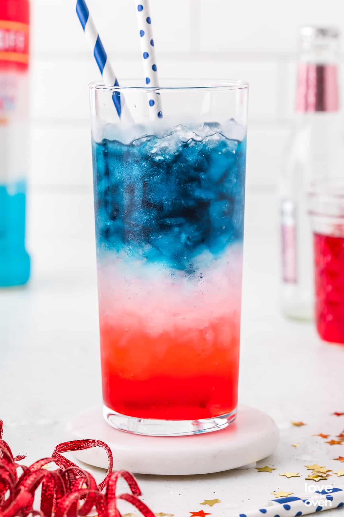 Red, White and Blue Cocktail • Love From The Oven
