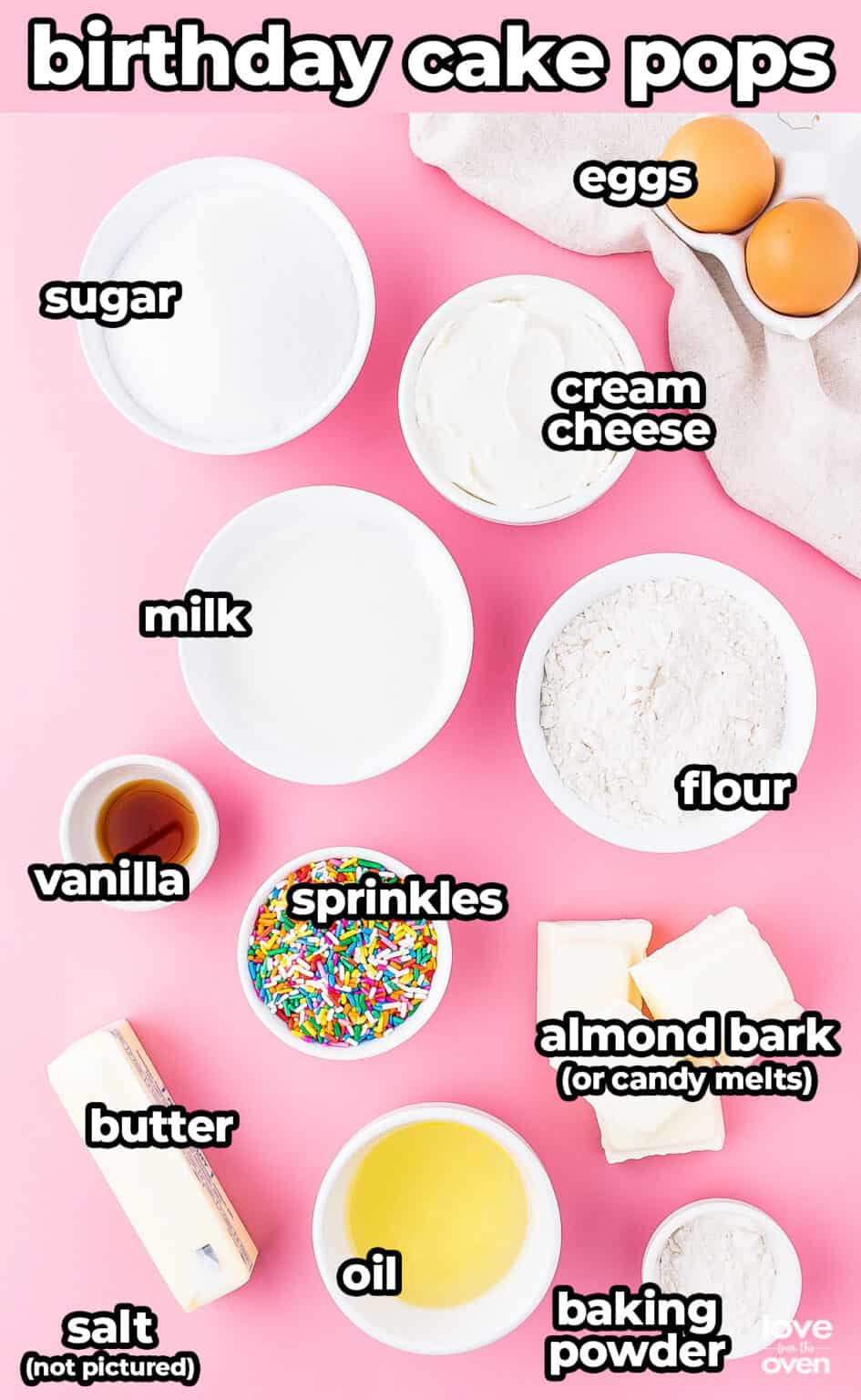 Birthday Cake Pops • Love From The Oven