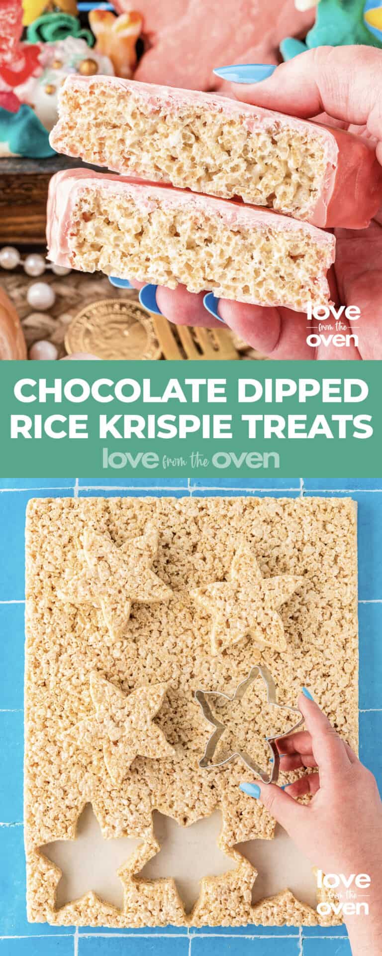 Chocolate Covered Rice Krispie Treats • Love From The Oven