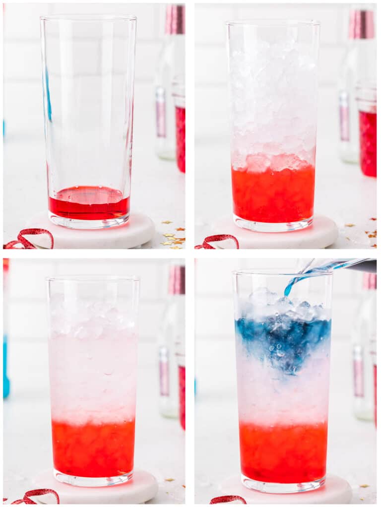Red, White and Blue Cocktail • Love From The Oven