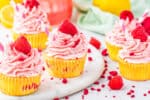 Lemon Raspberry Cupcakes • Love From The Oven