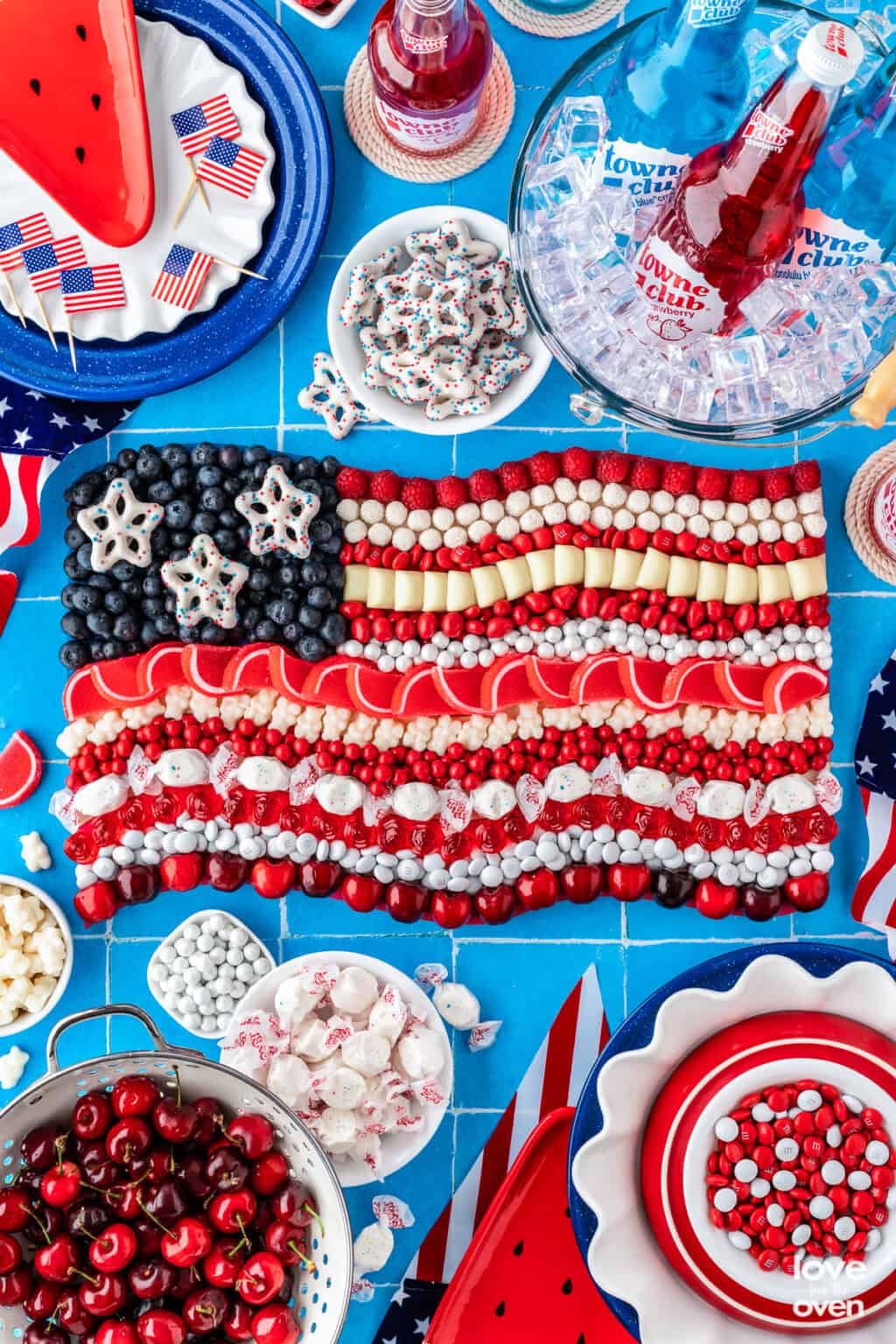 American Flag Snack Board • Love From The Oven