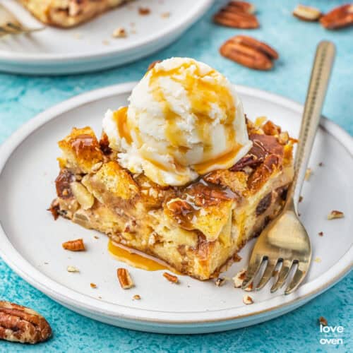 Apple Bread Pudding • Love From The Oven