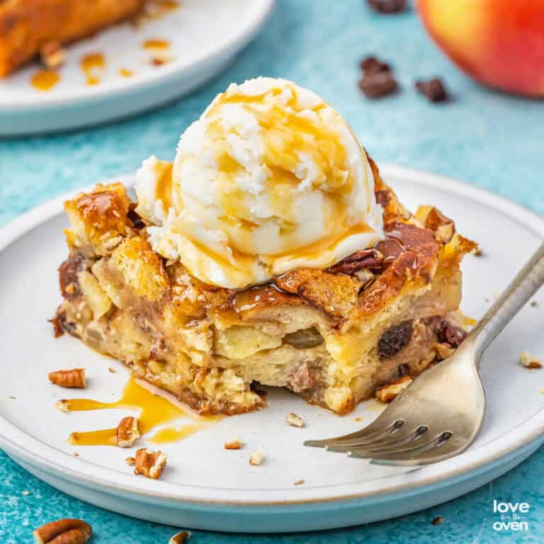 Apple Bread Pudding • Love From The Oven