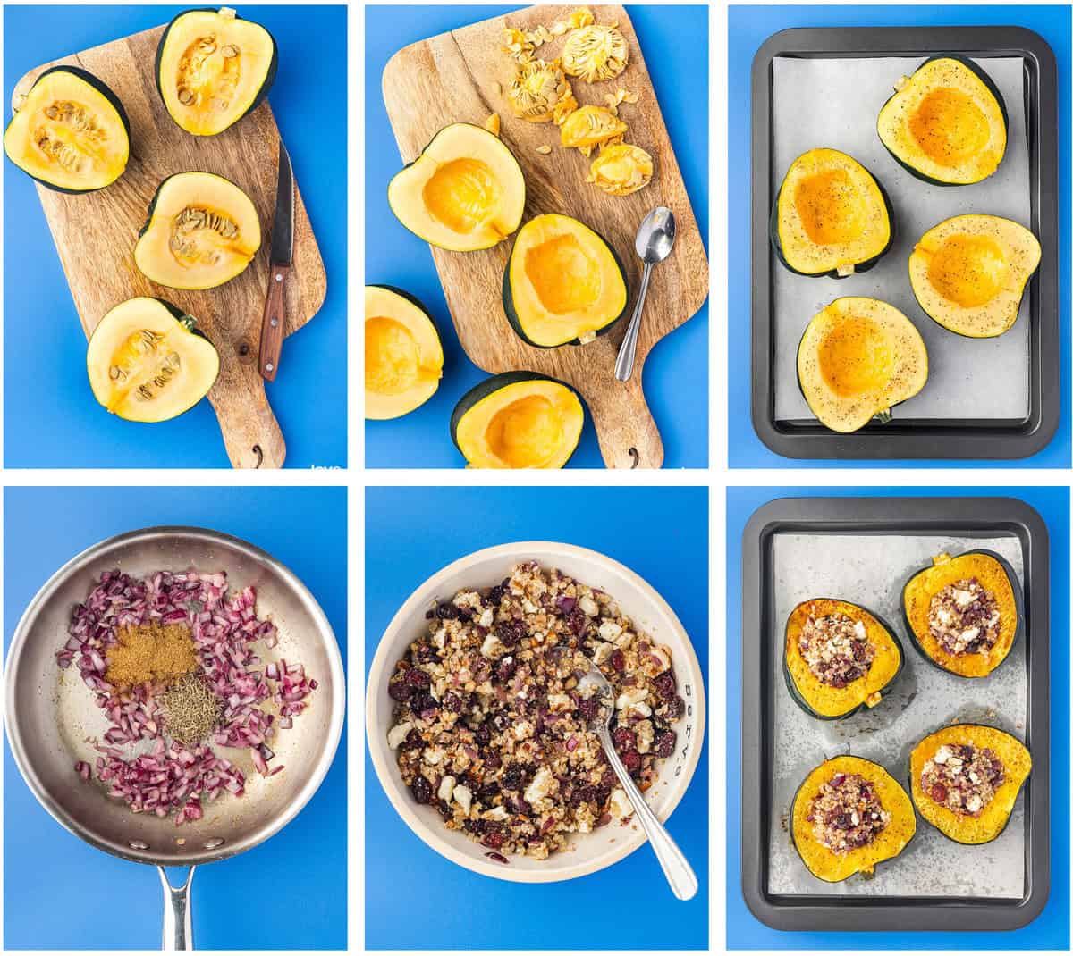 Stuffed Acorn Squash • Love From The Oven