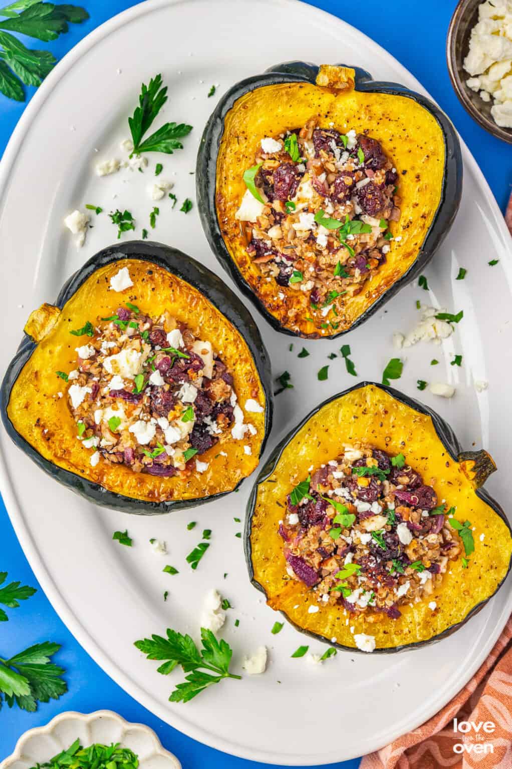 Stuffed Acorn Squash • Love From The Oven