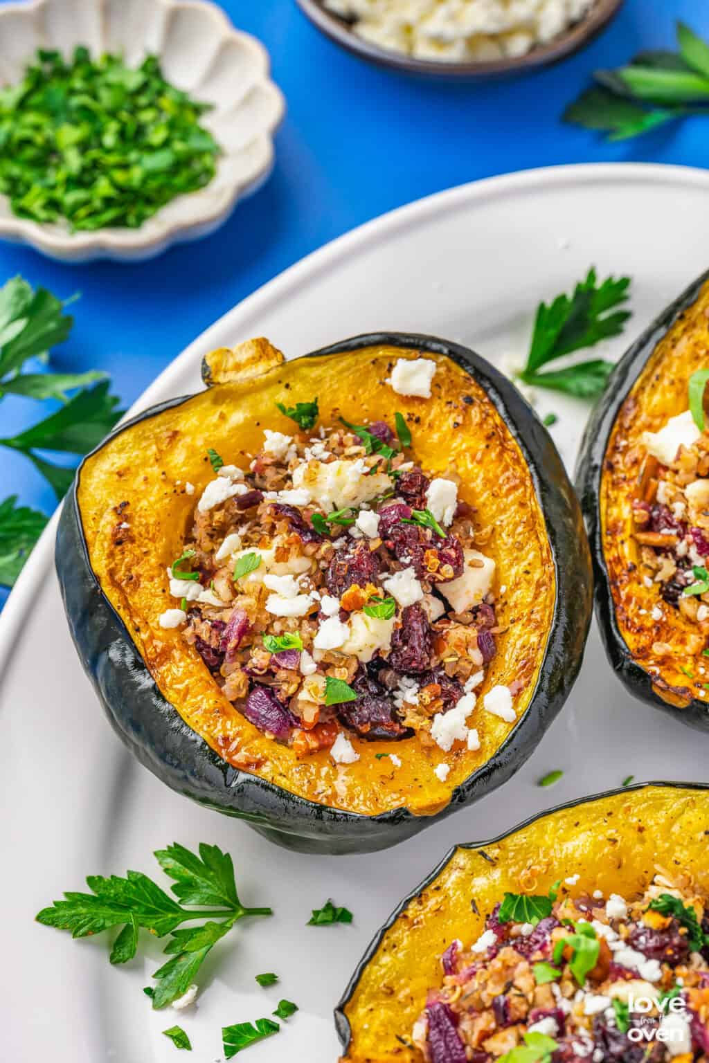 Stuffed Acorn Squash • Love From The Oven