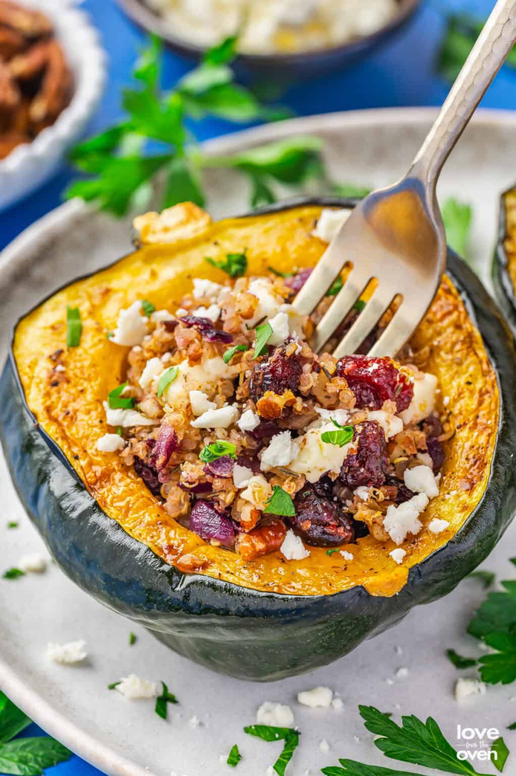 Stuffed Acorn Squash • Love From The Oven
