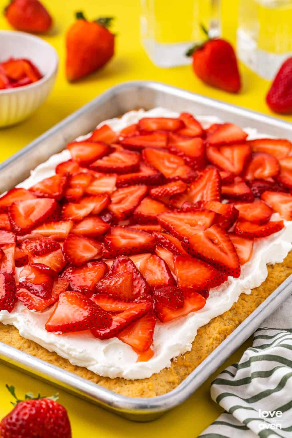 Sheet Pan Strawberry Shortcake
