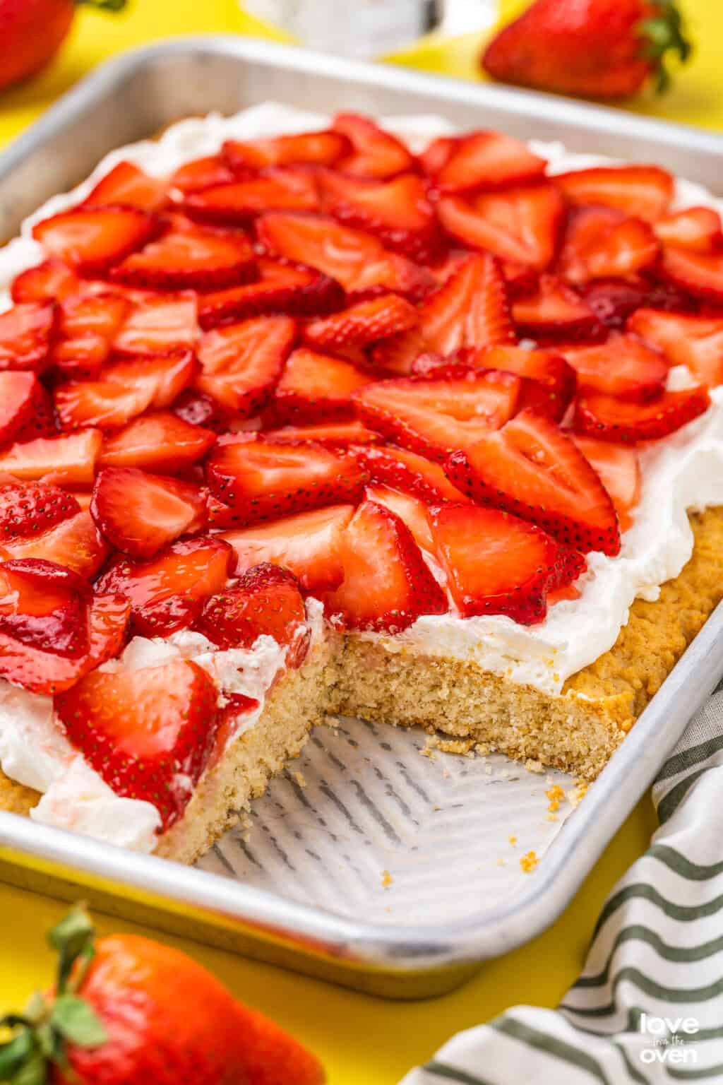 Sheet Pan Strawberry Shortcake