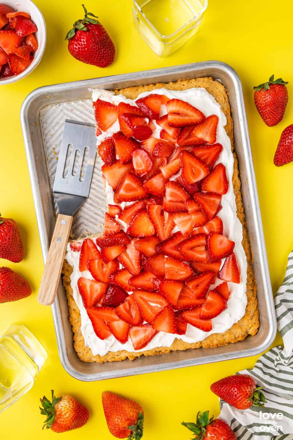 Sheet Pan Strawberry Shortcake